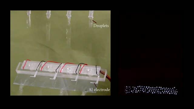 New droplet-based electricity generator: A dr | EurekAlert!