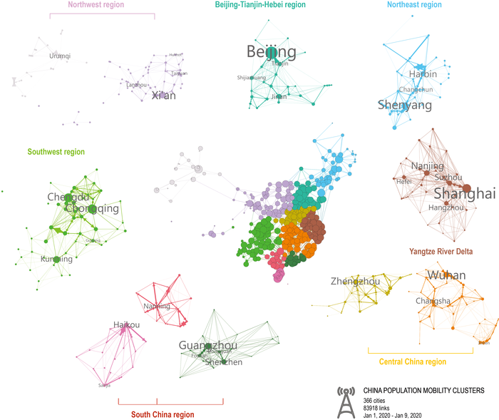 The city clusters uncovered wi [IMAGE] | EurekAlert! Science News Releases