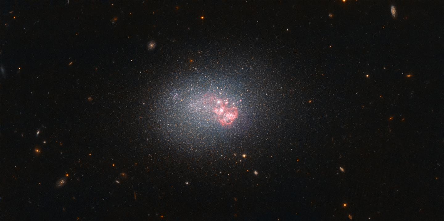 Hubble's Compact Galaxy with B [IMAGE] | EurekAlert! Science News Releases