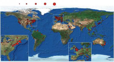 Geographic Origins of EID Even [IMAGE] | EurekAlert! Science News Releases