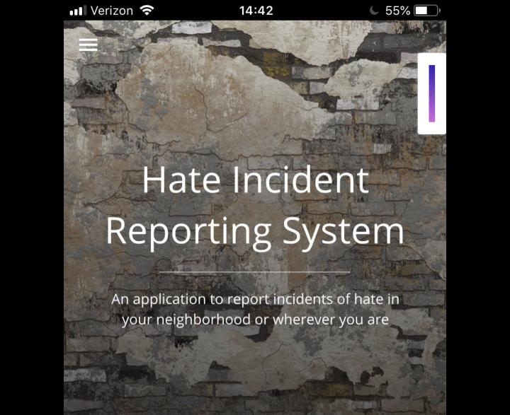 Hate Incident Reporting System [IMAGE] | EurekAlert! Science News Releases
