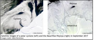 Polar Cyclone and The Maud Ris [IMAGE] | EurekAlert! Science News Releases