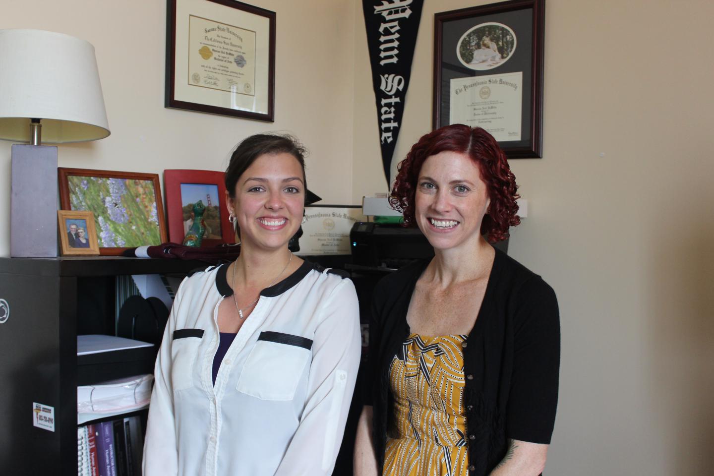 Sharon DeWitte (right) and Sam [IMAGE] | EurekAlert! Science News Releases