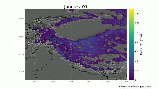 Changes in Snow Water Storage in High Mountai | EurekAlert!