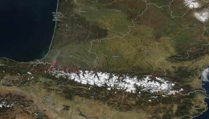 Unusual Number of Wildfires on the France-Spa | EurekAlert!