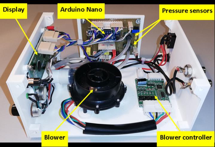 Ventilator prototype internal [IMAGE] | EurekAlert! Science News Releases