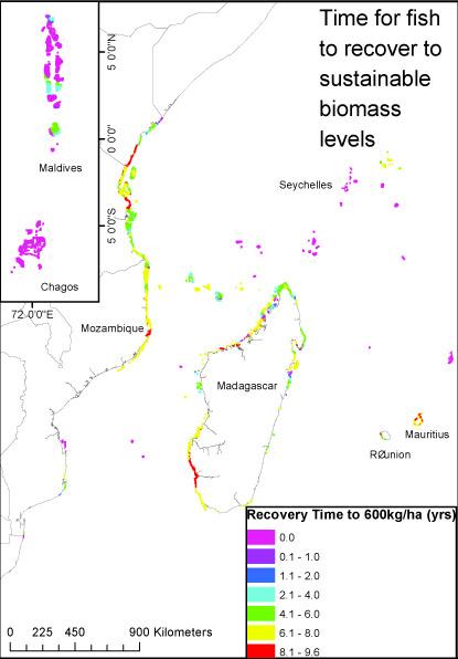 Map of Fish Biomass Recovery T [IMAGE] | EurekAlert! Science News Releases