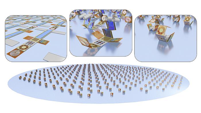 A self-folding microelectronic [IMAGE] | EurekAlert! Science News Releases