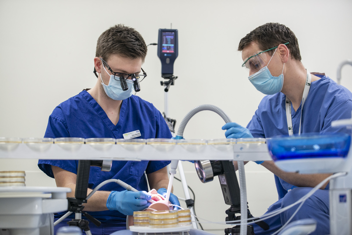 Student dentists in the lab [IMAGE] | EurekAlert! Science News Releases