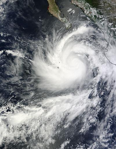 Hurricane Norbert pinwheels in NASA satellite | EurekAlert!