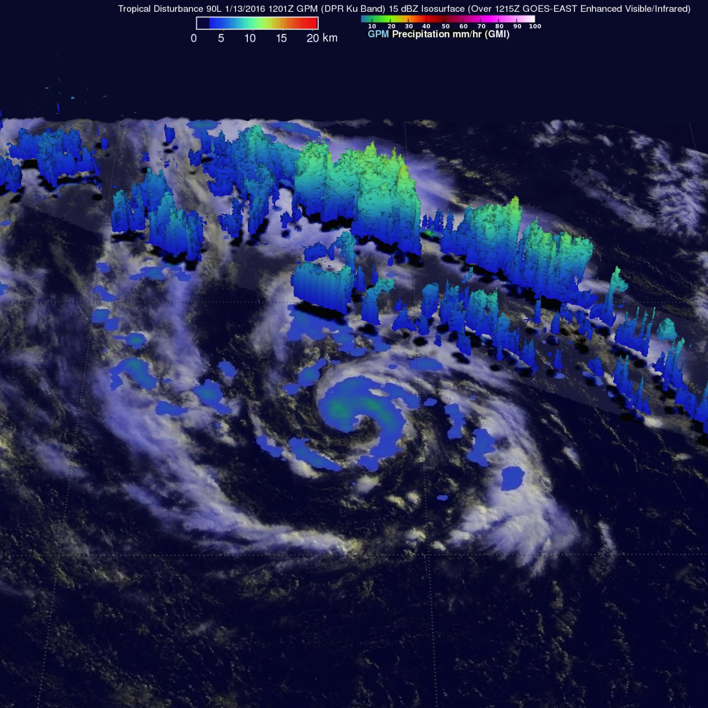 GPM Image of 90L [IMAGE] | EurekAlert! Science News Releases