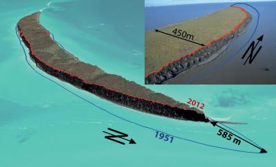 Shrinking Island [IMAGE] | EurekAlert! Science News Releases