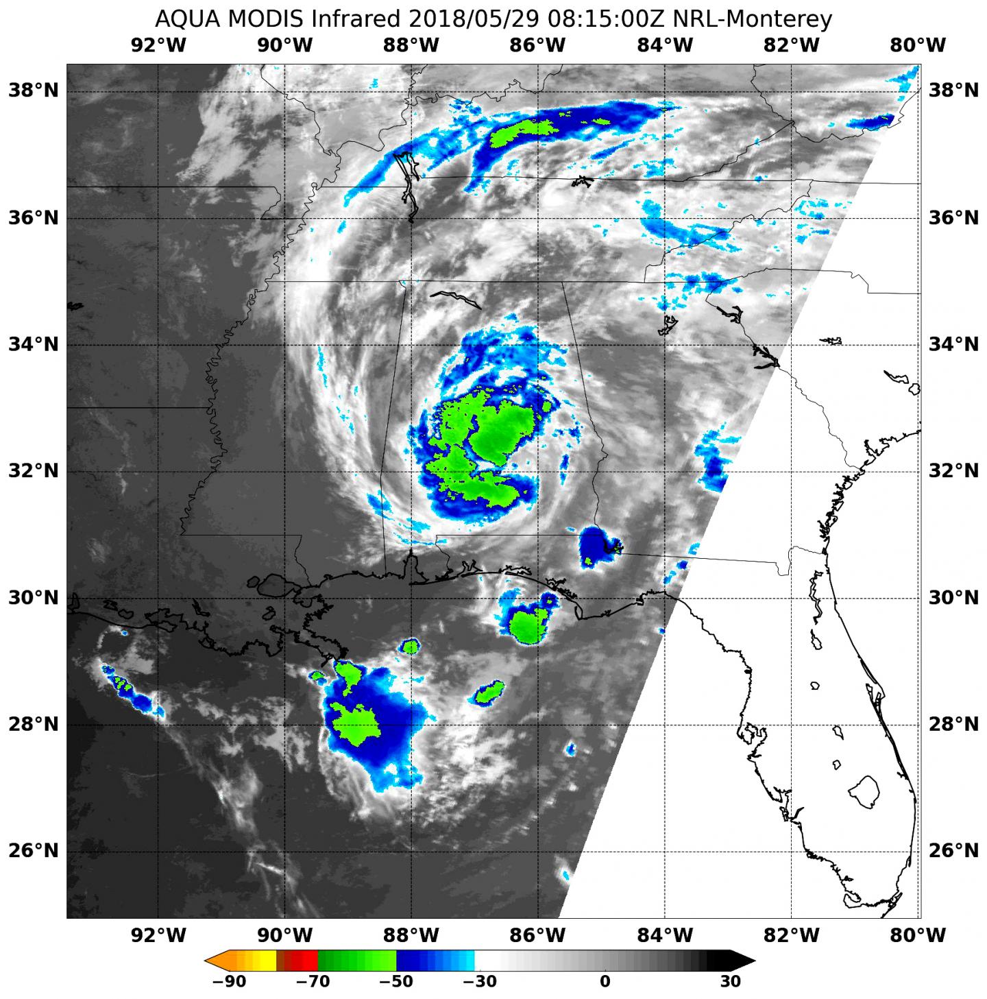 Aqua image of Alberto [IMAGE] | EurekAlert! Science News Releases