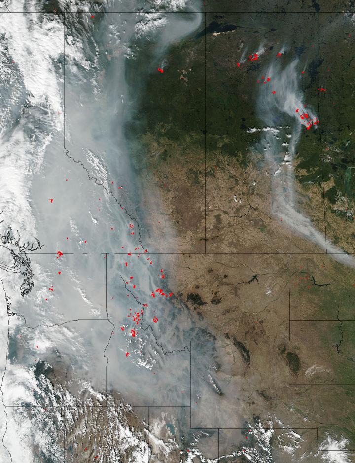 Smoke Lingers Over West Coast of US and Canad | EurekAlert!