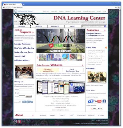 Cold Spring Harbor Lab's Web Site Awarded Pri | EurekAlert!