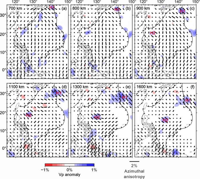 Map views of P-wave azimuthal [IMAGE] | EurekAlert! Science News Releases