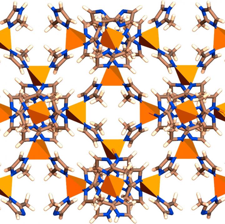The porous framework of ZIF-67 [IMAGE] | EurekAlert! Science News Releases