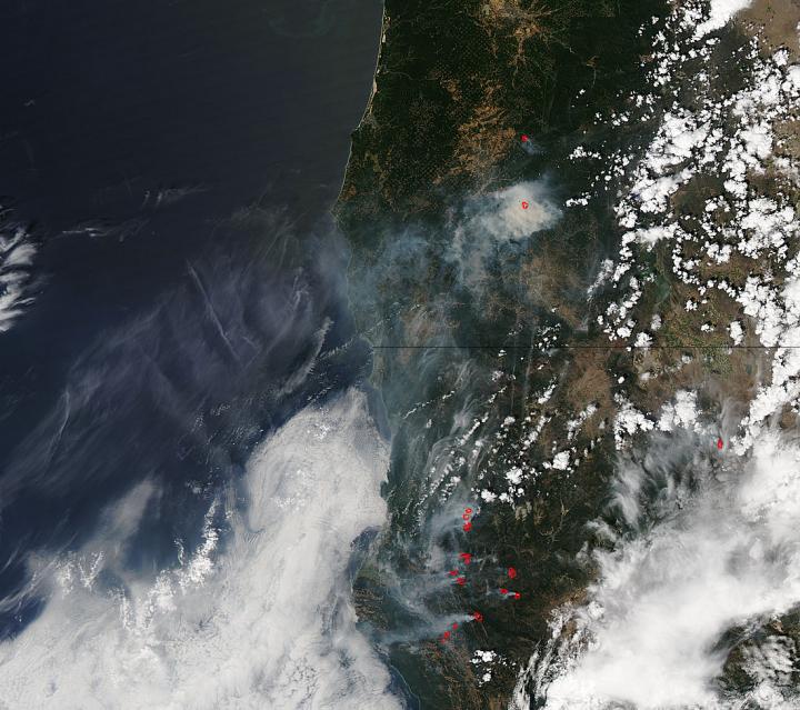 NASA Satelliite Sees Smoke from Fires in Sout | EurekAlert!