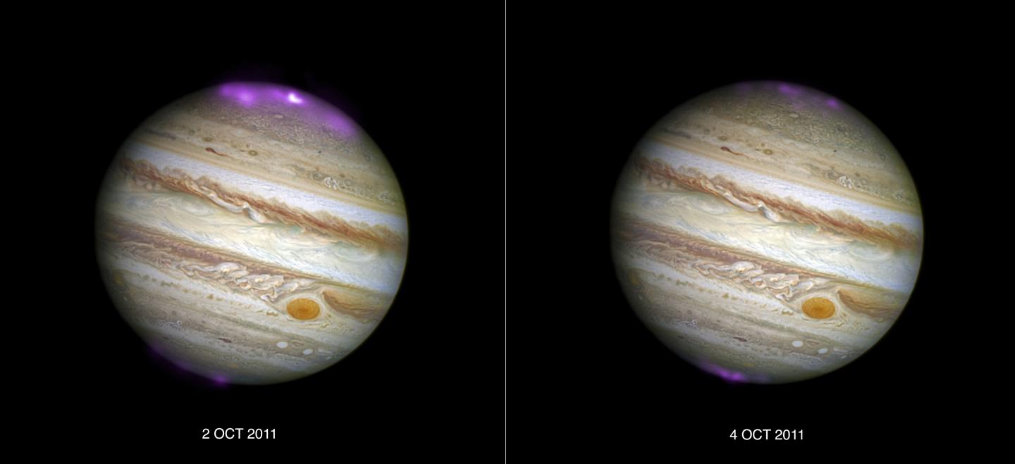 Jupiter's X-ray Emission Captu [IMAGE] | EurekAlert! Science News Releases