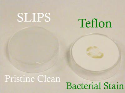 Comparison of SLIPS to Teflon [IMAGE] | EurekAlert! Science News Releases