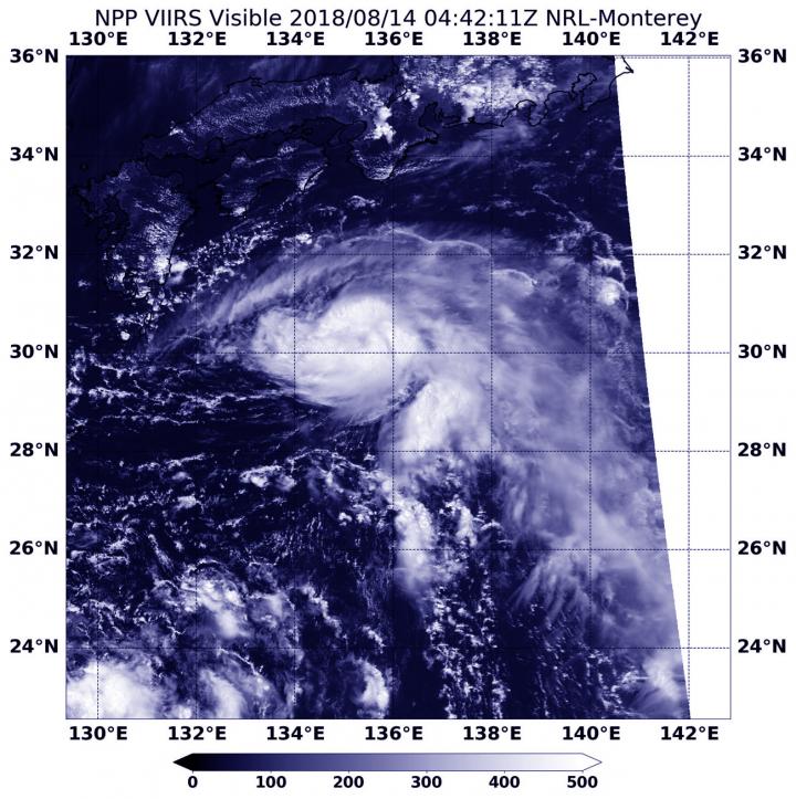 Suomi NPP Image of Leepi [IMAGE] | EurekAlert! Science News Releases