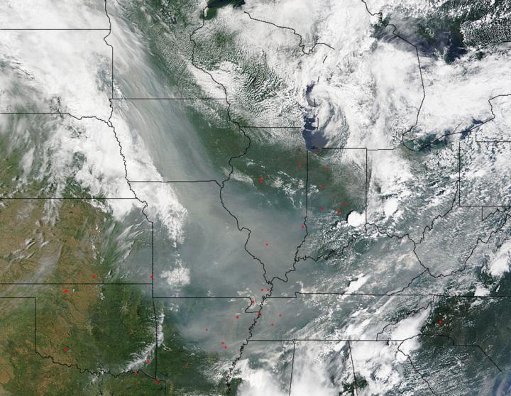 Smoke From Canadian Fires Drifts Down Into Us Eurekalert