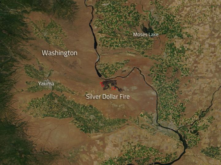 NASA sees Silver Dollar Fire i [IMAGE] | EurekAlert! Science News Releases