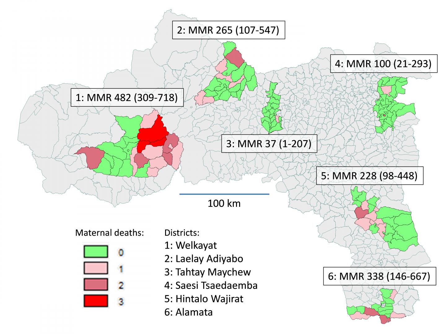 Map of Maternal Mortality [IMAGE] | EurekAlert! Science News Releases