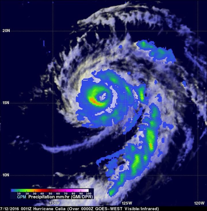 NASA looks into Tropical Cyclone Celia's wind | EurekAlert!