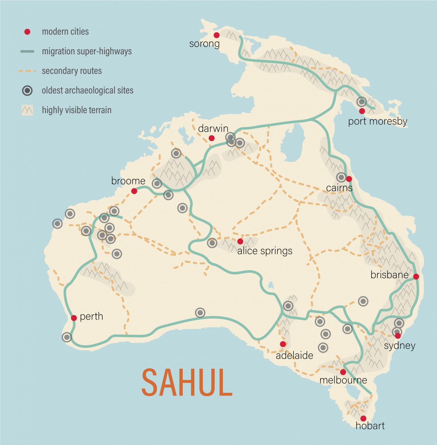 Sahul Map [IMAGE] | EurekAlert! Science News Releases