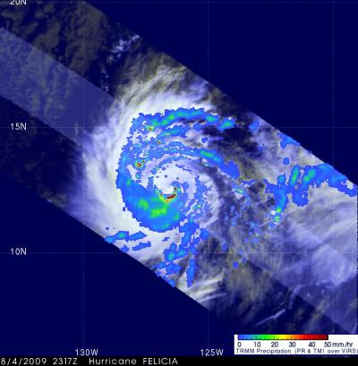 Ferocious Felicia Becomes a Major Hurricane | EurekAlert!
