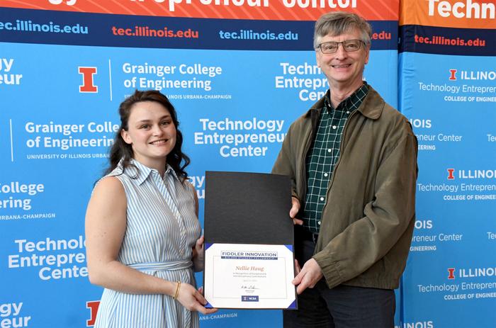 Nellie Haug with NCSA Director [IMAGE] | EurekAlert! Science News Releases