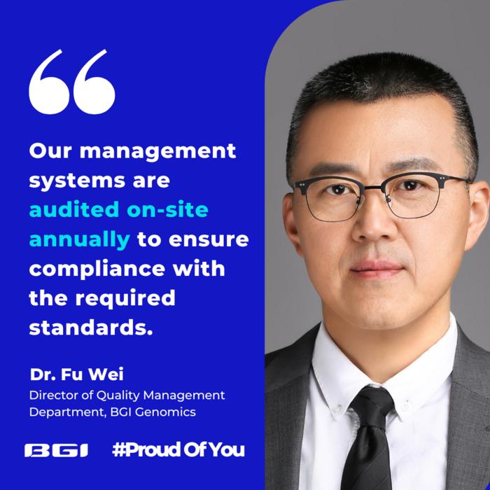 Dr. Fu Wei, Director of Qualit [IMAGE] | EurekAlert! Science News Releases