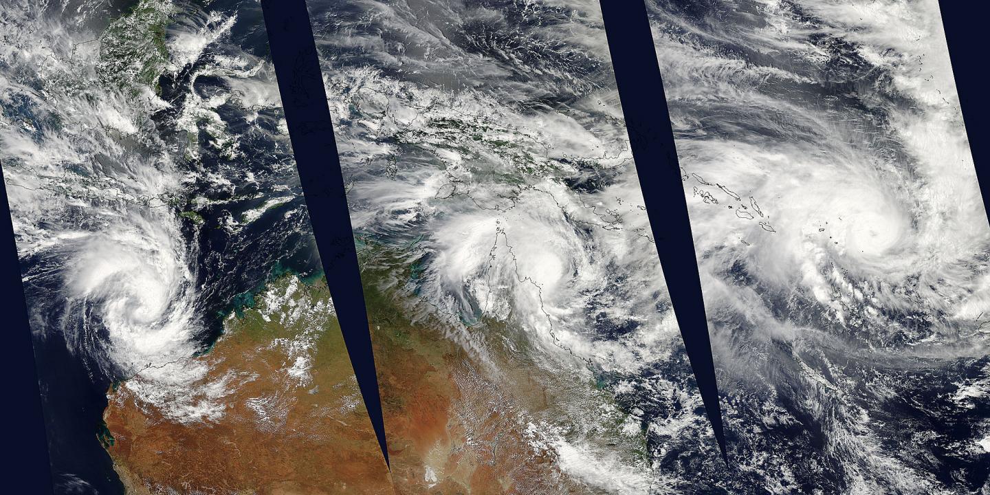 NASA Sees Triple Tropical Trouble in Southern | EurekAlert!