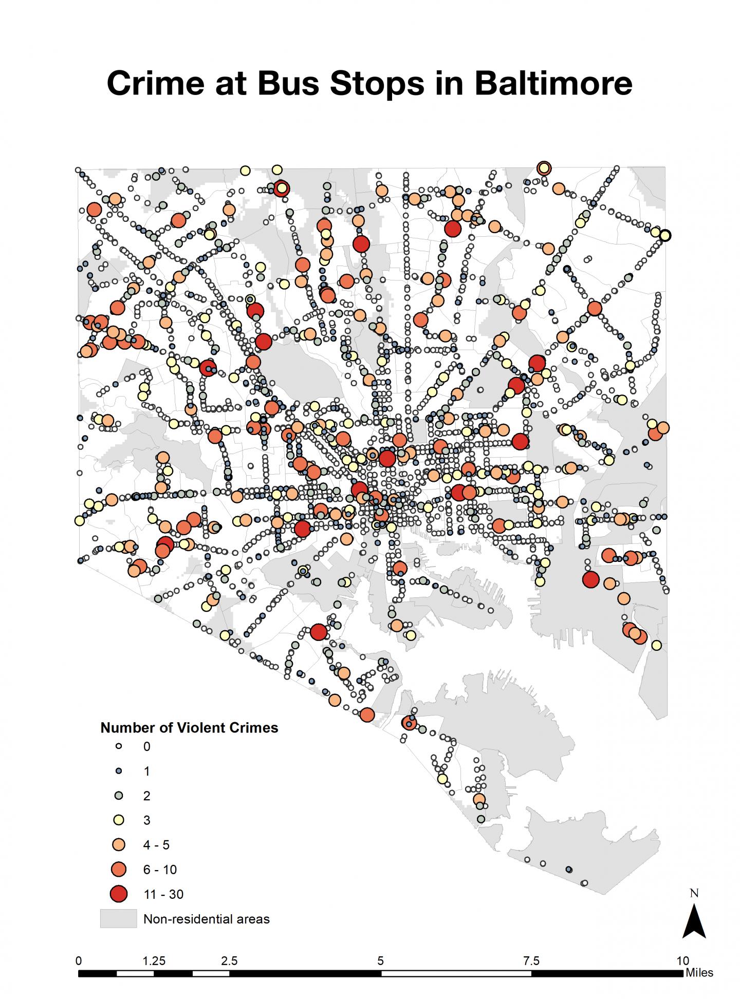 Crime at Bus Stops in Baltimor [IMAGE] | EurekAlert! Science News Releases
