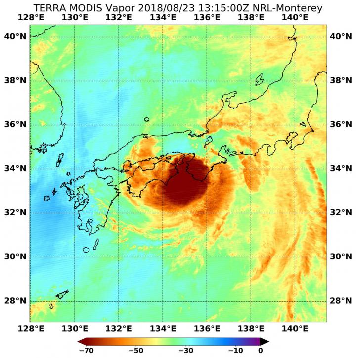 NASA Sees the Spiraling in Typhoon Cimaron | EurekAlert!