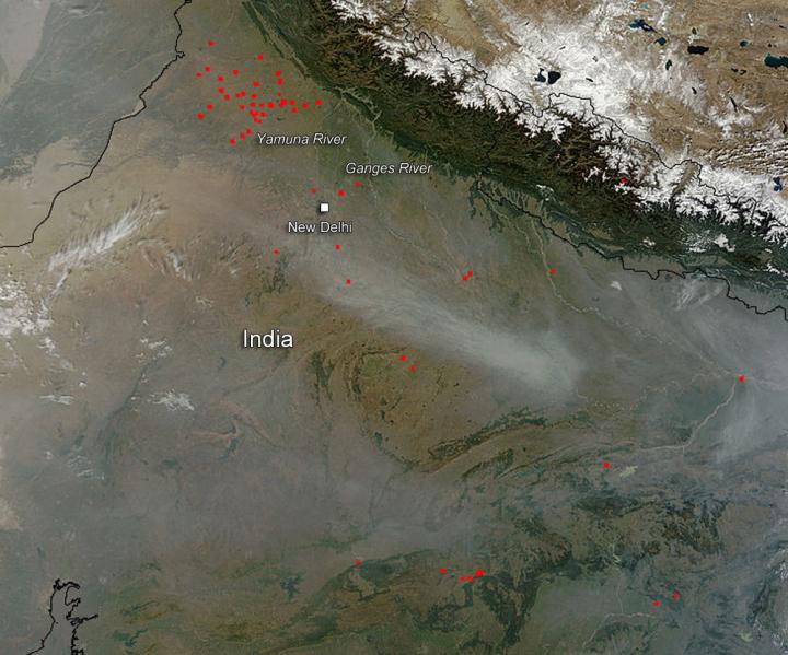 Fires Subsiding in Northern India | EurekAlert!