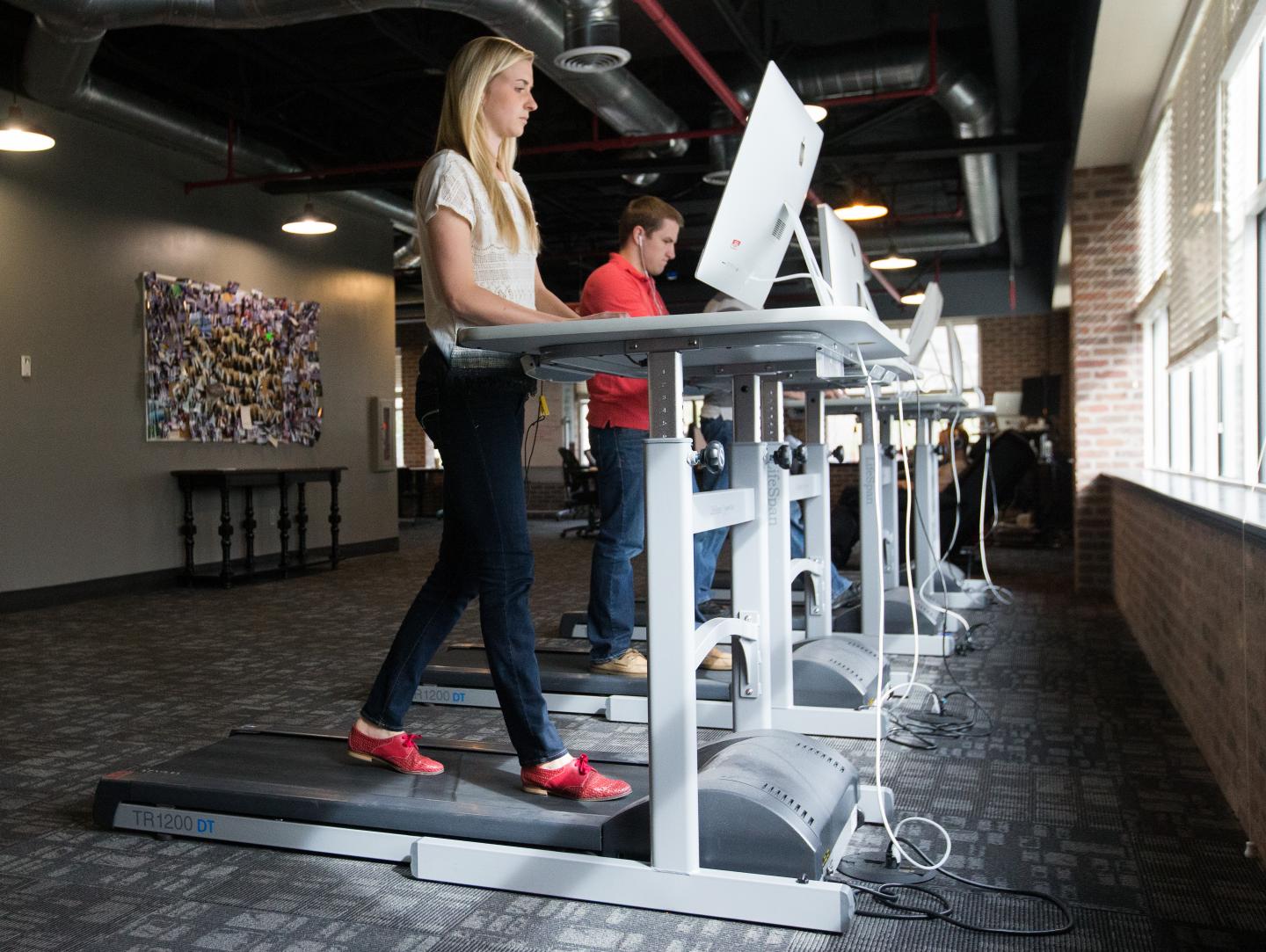 Treadmill Desks (Multiple) [IMAGE] | EurekAlert! Science News Releases