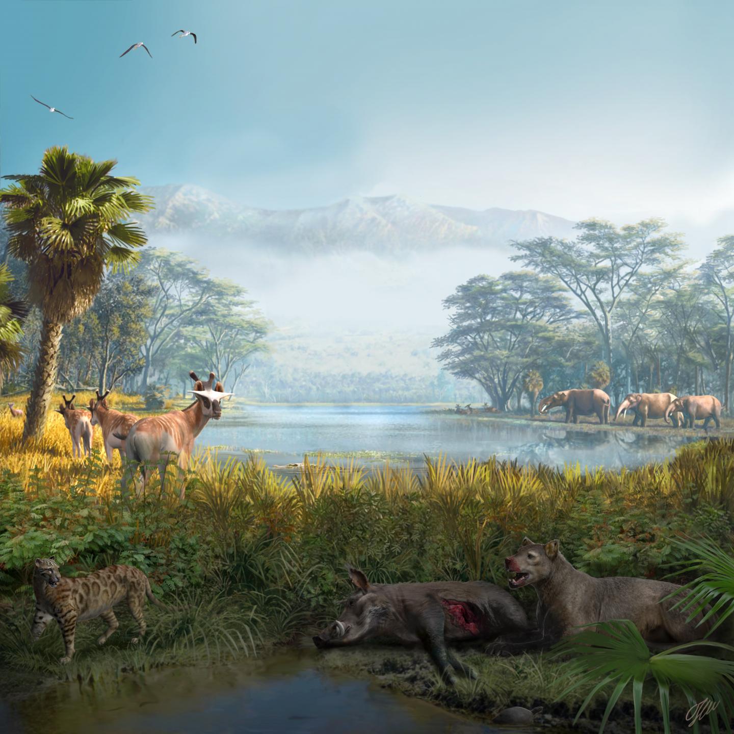 Paleoenvironmental reconstruct [IMAGE] | EurekAlert! Science News Releases