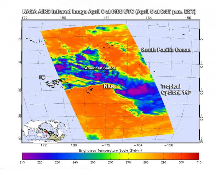 AIRS Image of 14P [IMAGE] | EurekAlert! Science News Releases