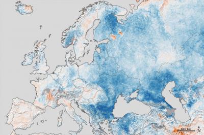 NASA Maps Cold Snap Across Europe | EurekAlert!