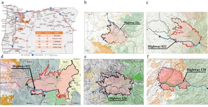 Impact of 2020 Labor Day wildfires on highway | EurekAlert!