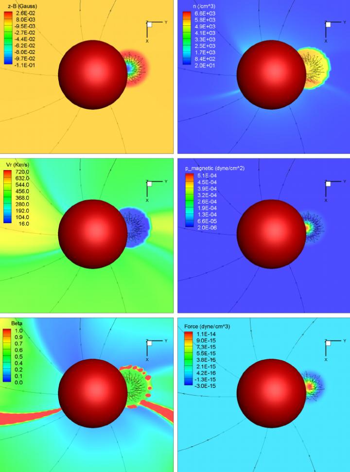 Simulating coronal mass ejecti [IMAGE] | EurekAlert! Science News Releases