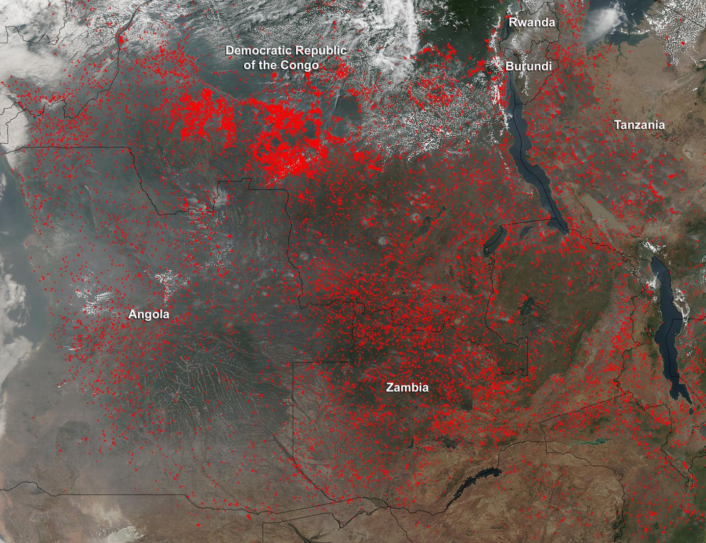 Fires in Central Africa | EurekAlert!