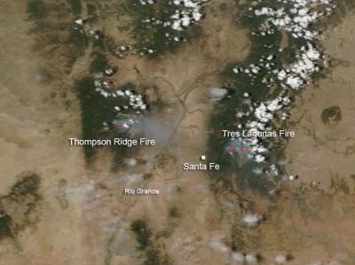 Tres Lagunas and Thompson Ridge fires in New | EurekAlert!