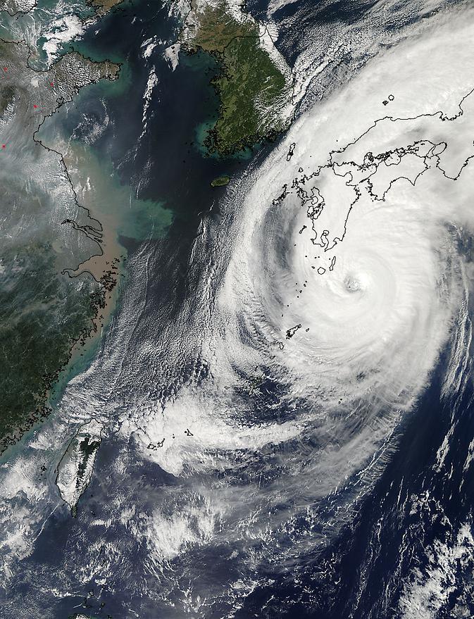 NASA spots Typhoon Phanfone affecting Japan | EurekAlert!