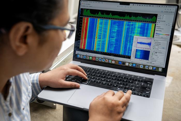 Sharma reads data collected by [IMAGE] | EurekAlert! Science News Releases