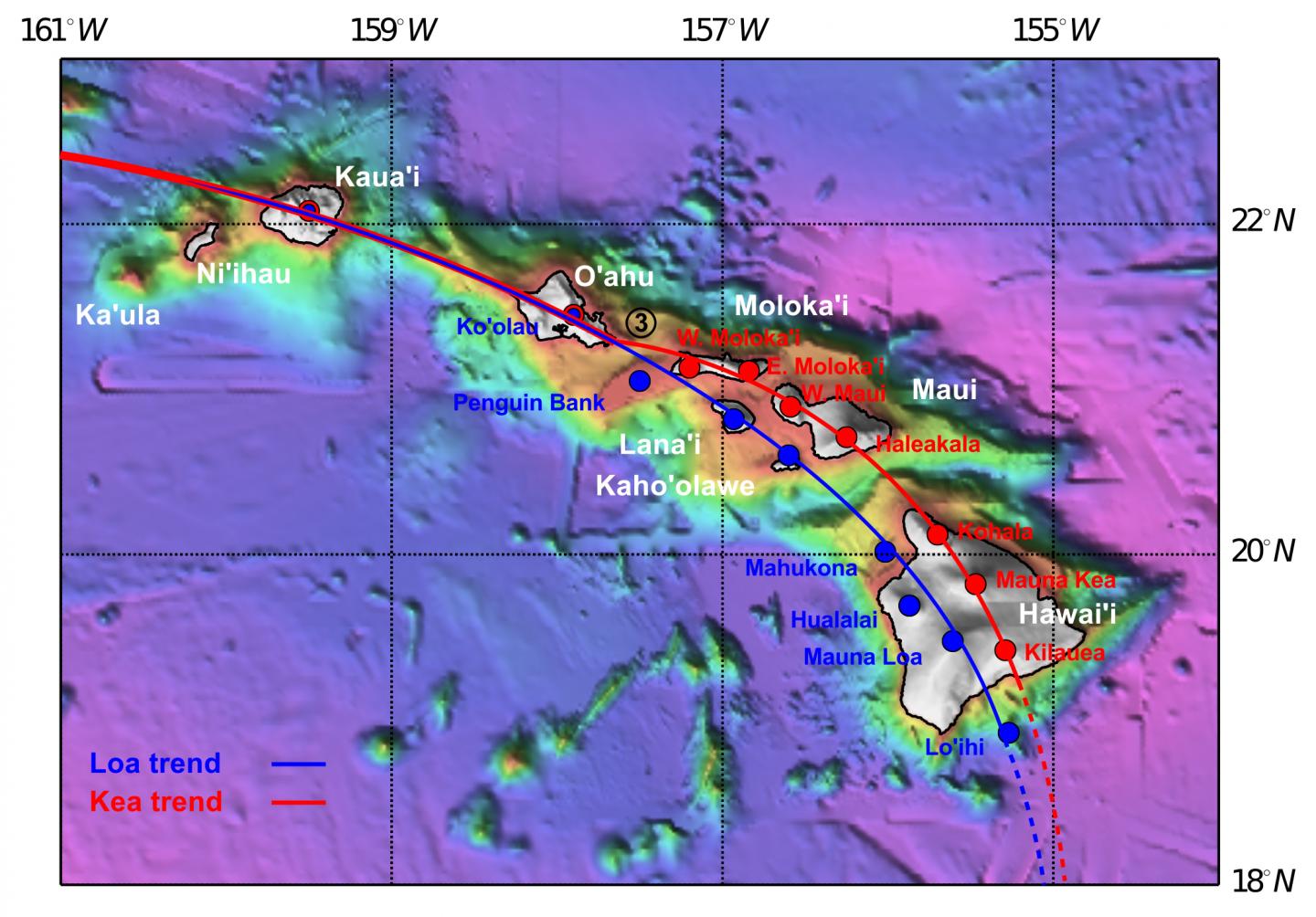 Hawaiian Volcanism [IMAGE] | EurekAlert! Science News Releases