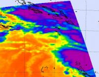 NASA sees cyclone Jasmine's power and new eye | EurekAlert!