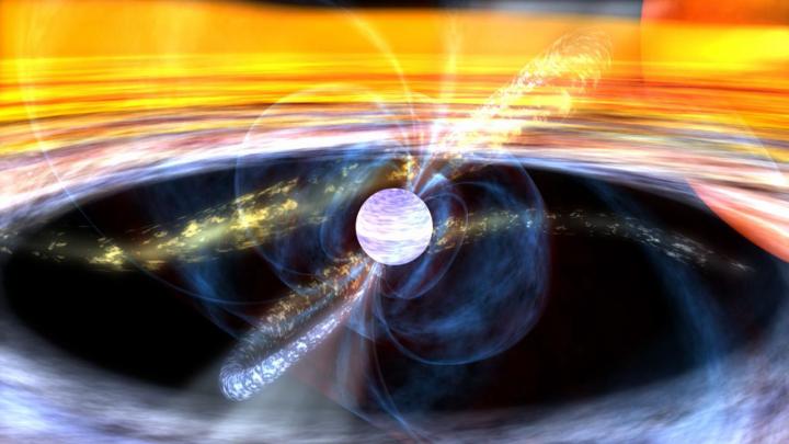 Artist's Rendering of a Pulsar [IMAGE] | EurekAlert! Science News Releases